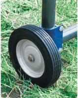 China Metal Heavy Duty Aging Resistance Rubber Gate Caster with Zinc Plated Construction for sale