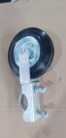 China Double Chain Link Cattle Fence Gate Wheel Metal Tube Swing Gate Caster 6