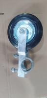 China Double Chain Link Cattle Fence Gate Wheel Metal Tube Swing Gate Caster 6