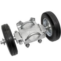 China Black Metal Caster Tire Wheel for Universal Mount Gate in Fencing and Trellis Gates for sale