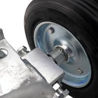 China Black Metal Caster Tire Wheel for Universal Mount Gate in Fencing and Trellis Gates for sale
