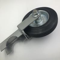 China Black Metal Caster Tire Wheel for Universal Mount Gate in Fencing and Trellis Gates for sale