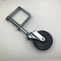China Standard 4-Inch Spring Loaded Swivel Caster Rubber Gate Support Wheels For Efficiency for sale