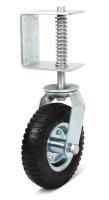 China 8-Inch Spring Gate Wheel 360 Degree Swivel Casters Kit Flat Free Tire And Suspension for sale