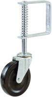 China Galvanized Carbon Steel 4 Inch Hard Rubber Swivel Gate Caster for Industrial Needs for sale