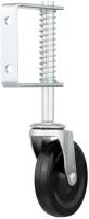 China Galvanized Carbon Steel 4 Inch Hard Rubber Swivel Gate Caster for Industrial Needs for sale