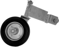 China Sliding Gate Caster Wheel Heavy Duty Rubber Wheel with Universal Mount Plate 220lbs for sale