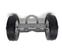 China Sliding Gate Caster Wheel Heavy Duty Rubber Wheel with Universal Mount Plate 220lbs for sale