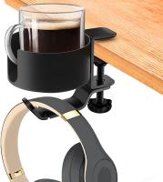 China Organize Your Desk with this 2mm Thick Multi-function Cup Holder and Headphone Hanger for sale