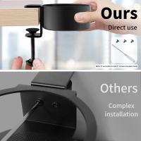 China Anti-Spill Desk Cup Holder Durable Metal for Water Bottles and Pencil Pen Storage for sale