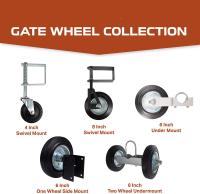 China Heavy Duty Metal Sliding Spring Gate Wheel for Outdoor Garden and Security Fence Gate for sale