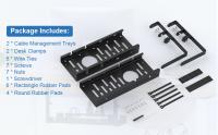 China Sustainable Steel Q235 Cable Cord Management Tray Retractable Under Desk No Drilling for sale