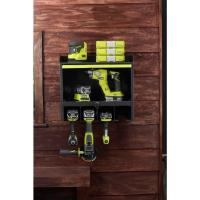 China Garage Wall Mount Floating Shelf Set for Workshop Shed Pegboard Tool Cabinet Drill Storage Rack for sale