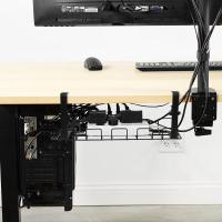 China No Drilling Carbon Steel Cord Management for Single Tier Office Desks Fits Most Sizes for sale