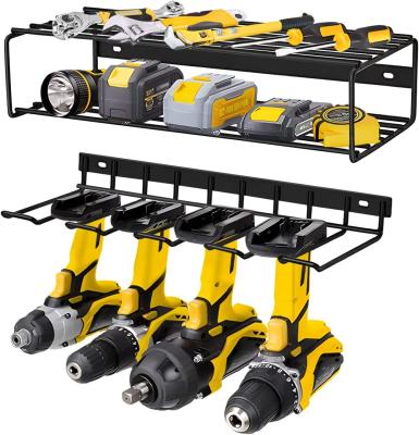 China Standard 3-Layer Wall Mounted Power Tool Organizer 43*19*10cm Tool Storage Holder for sale
