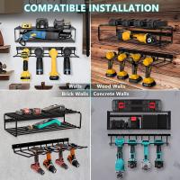 China Standard 3-Layer Wall Mounted Power Tool Organizer 43*19*10cm Tool Storage Holder for sale