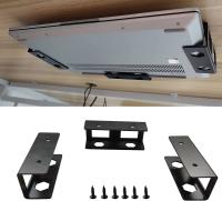China Single-side Bracket Desk Laptop Holder Mount for Standard Devices Under Desk Cable Box for sale