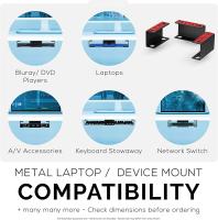 China Convenient Under Desk Laptop Keyboard Mount with Single-side Bracket and Powder Coating for sale