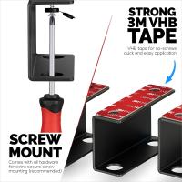 China Convenient Under Desk Laptop Keyboard Mount with Single-side Bracket and Powder Coating for sale
