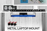 China Convenient Under Desk Laptop Keyboard Mount with Single-side Bracket and Powder Coating for sale