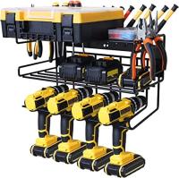 China Customizable Power Tool Holder Organizer Wall Mount for Workshop Shed Pegboard 2 Pack for sale