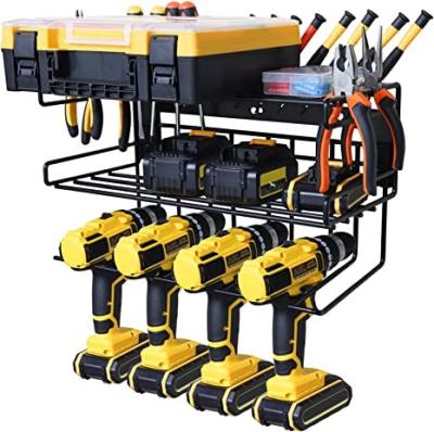 China Customizable Power Tool Holder Organizer Wall Mount for Workshop Shed Pegboard 2 Pack for sale