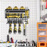 China Customizable Power Tool Holder Organizer Wall Mount for Workshop Shed Pegboard 2 Pack for sale