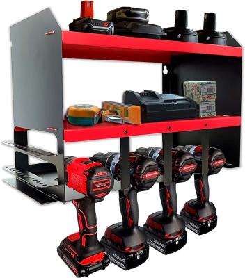 China Wall Mounted Power Tool Charging Station with Customizable Logo and Drill Bit Holder for sale