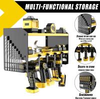 China Power Tools Organizer Heavy Duty Wall Mounted Storage Rack Plastic Type Electric Drill for sale
