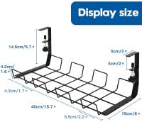 China Flexible Desk Cable Organizer Streamline Your Workspace with Under Table Management for sale