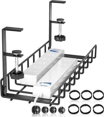 China Desk Wire Organizer No Drill Cable Tray for Cable Management Lead Time 10-30 Days for sale