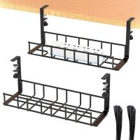 China Desk Wire Organizer No Drill Cable Tray for Cable Management Lead Time 10-30 Days for sale