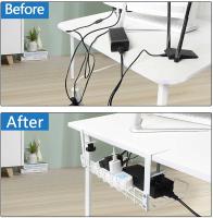 China Adjustable and Removable Desks Cable Management Tray for Office Desks for sale