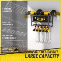 China Heavy Duty Floating Tool Shelf Organizer Wall Mounted Garage Storage Rack for Handheld Power Tools for sale