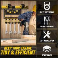 China Heavy Duty Floating Tool Shelf Organizer Wall Mounted Garage Storage Rack for Handheld Power Tools for sale