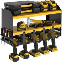 China Organize Your Workshop with Power Tool Organizer 5 Drill Holder Wall Mount Tool Shelf for sale