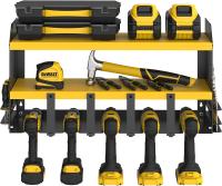China Organize Your Workshop with Power Tool Organizer 5 Drill Holder Wall Mount Tool Shelf for sale