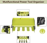 China 2 Layer Pegboard Power Tool Organizer for Garage Workshop Wall Mount Carbon Steel Material for sale