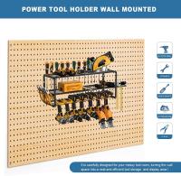 China Pegboard Power Tool Organizer Carbon Steel Wall Mount Garage Storage Screwdriver Rack for sale