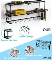 China 7 Drill Holders Metal Tool Box Organizers for Easy Cordless Drill and Tool Organization for sale