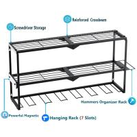 China 7 Drill Holders Metal Tool Box Organizers for Easy Cordless Drill and Tool Organization for sale