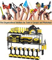 China 7 Drill Holders Metal Tool Box Organizers for Easy Cordless Drill and Tool Organization for sale