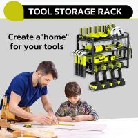 China Pegboard Power Tool Organizer 4 Layers Garage Tool Organizers Storage Rack for sale