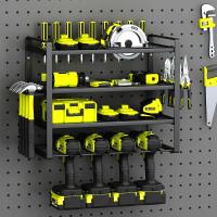 China Pegboard Power Tool Organizer 4 Layers Garage Tool Organizers Storage Rack for sale