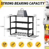 China Metal Stamping Parts Pegboard Power Tool Organizer for Garage Storage and Organization for sale