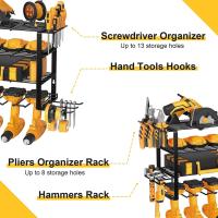 China Metal Stamping Parts Pegboard Power Tool Organizer for Garage Storage and Organization for sale