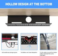 China ISO9001 Rohs CE METAL Cable Management for Adjustable Cables Slot Holder in Steel Rack for sale