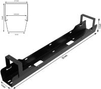 China Organized Extension Block Storage Under Desk with 50*10*10cm Rectangle Cable Basket for sale