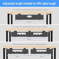 China Large Under Table Cable Management Tray Adjustable Cord Wire Organizer for Standing Desk for sale