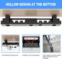 China Large Under Table Cable Management Tray Adjustable Cord Wire Organizer for Standing Desk for sale
